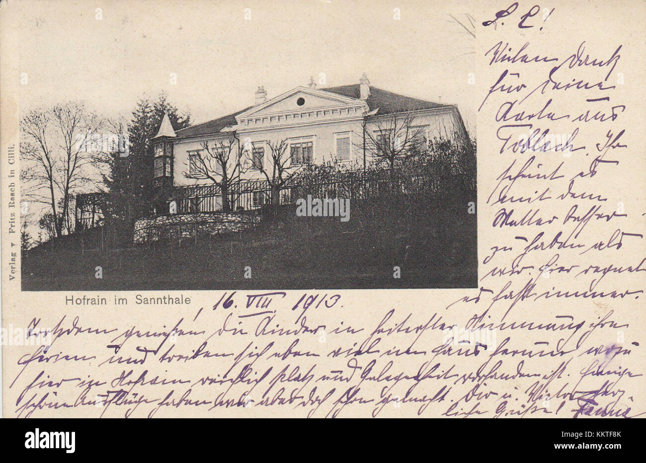 This vintage postcard from Grmovje, dated 1913, offers a glimpse into ...