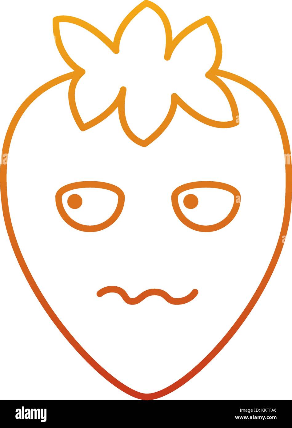 Kawaii strawberry fruit nutrition Stock Vector Images - Alamy