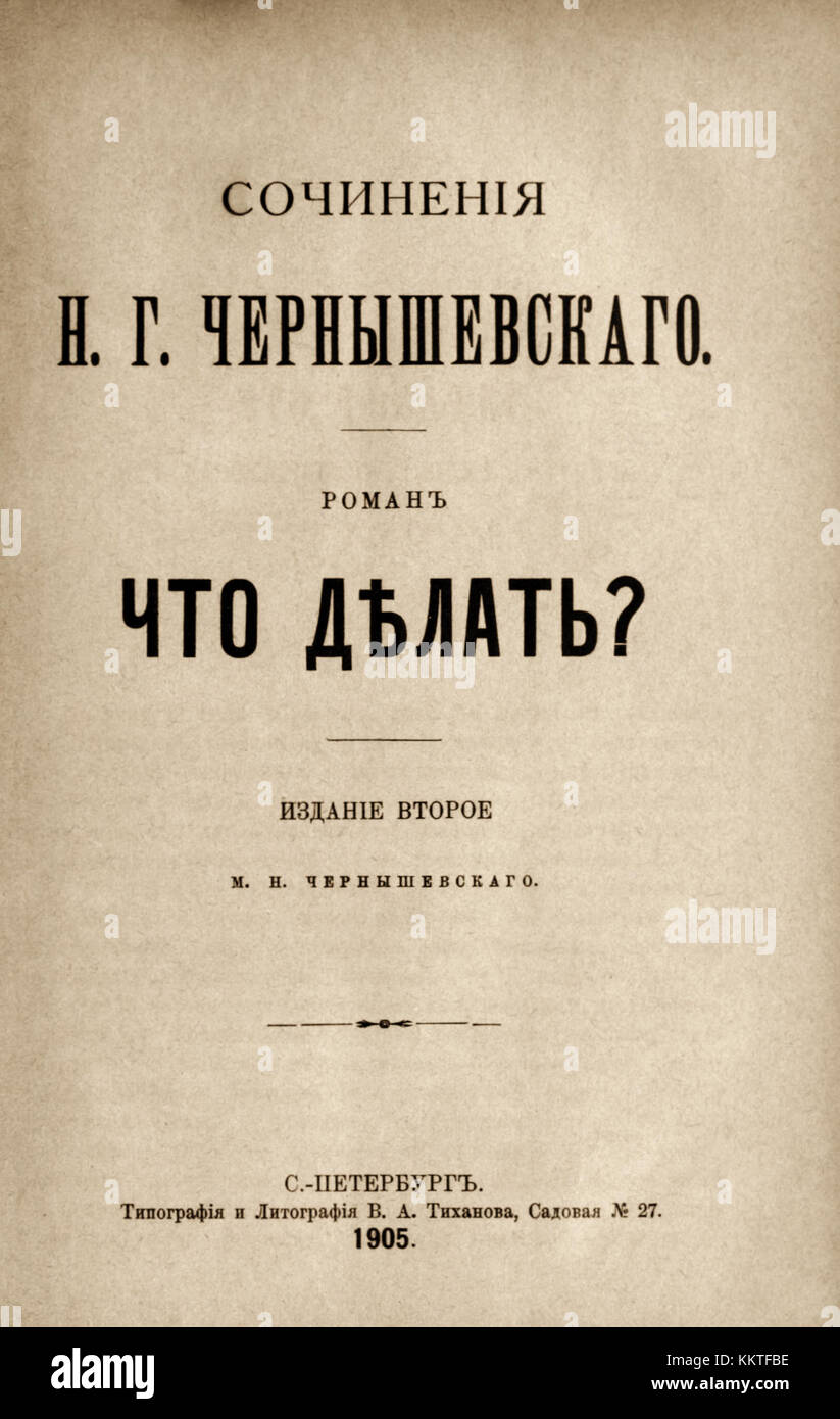 *What is to be Done* is a famous political and philosophical work ...