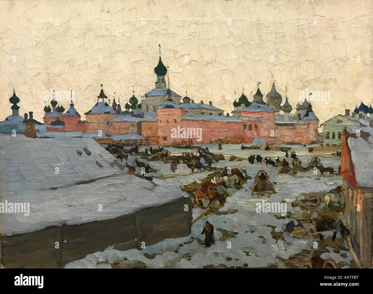 This image depicts the winter scene in Rostov, a city in Russia. Known ...