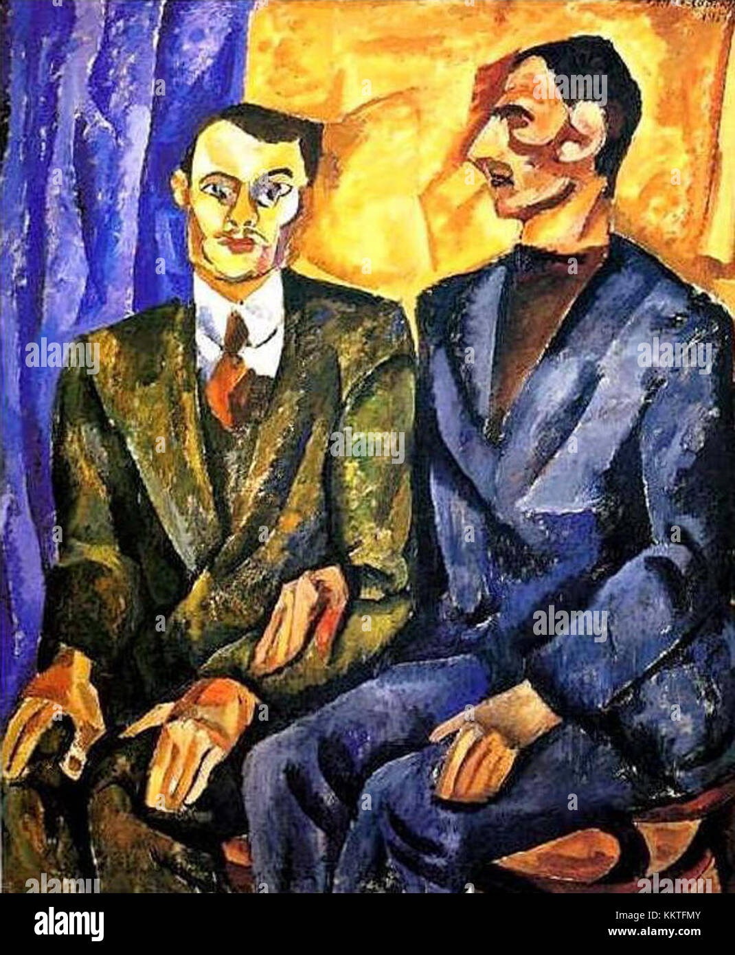 A 1913 portrait by Russian artist Pyotr Konchalovsky, depicting P ...