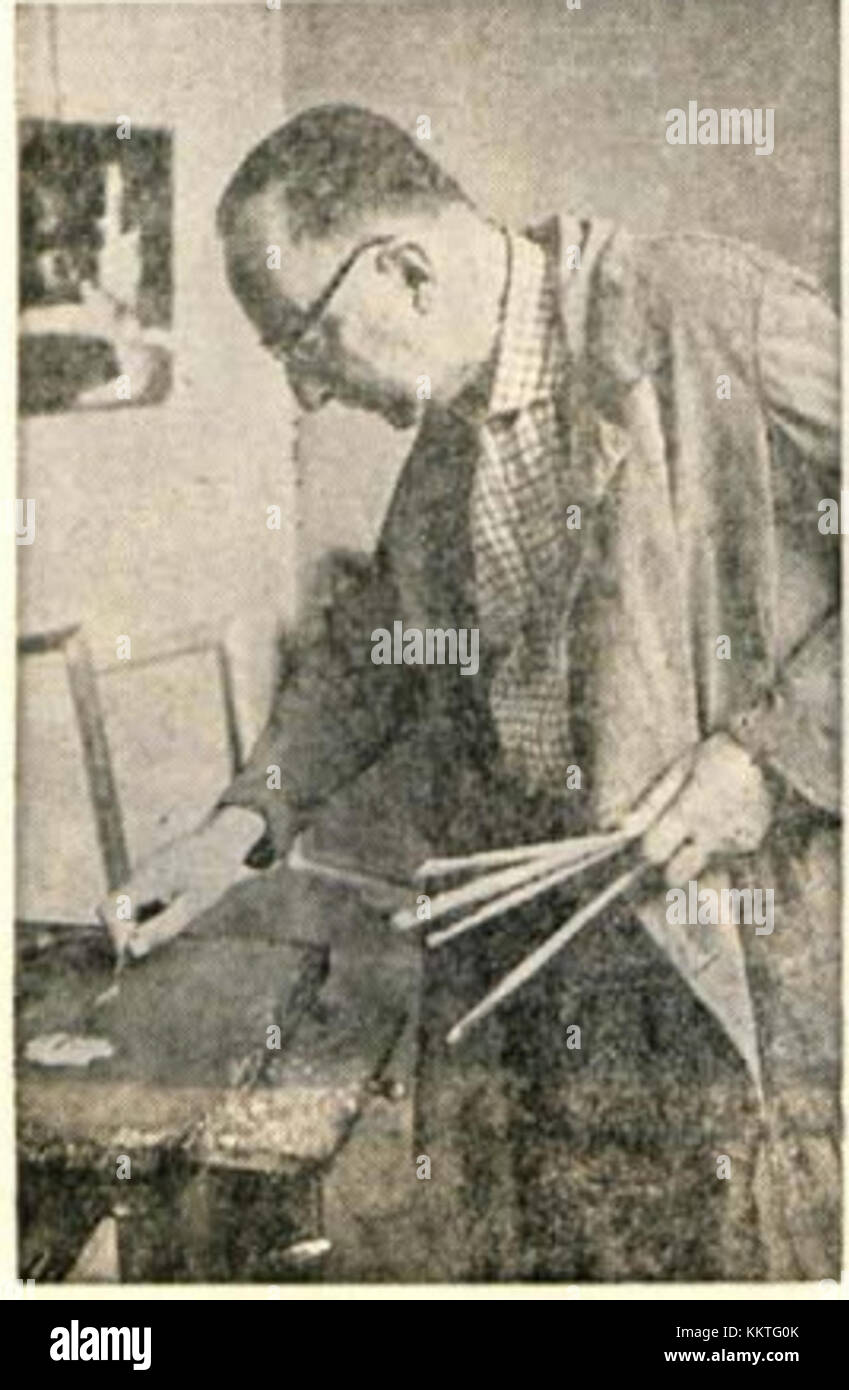 Portrait of Gojmir Anton Kos, taken in 1969, capturing his appearance ...