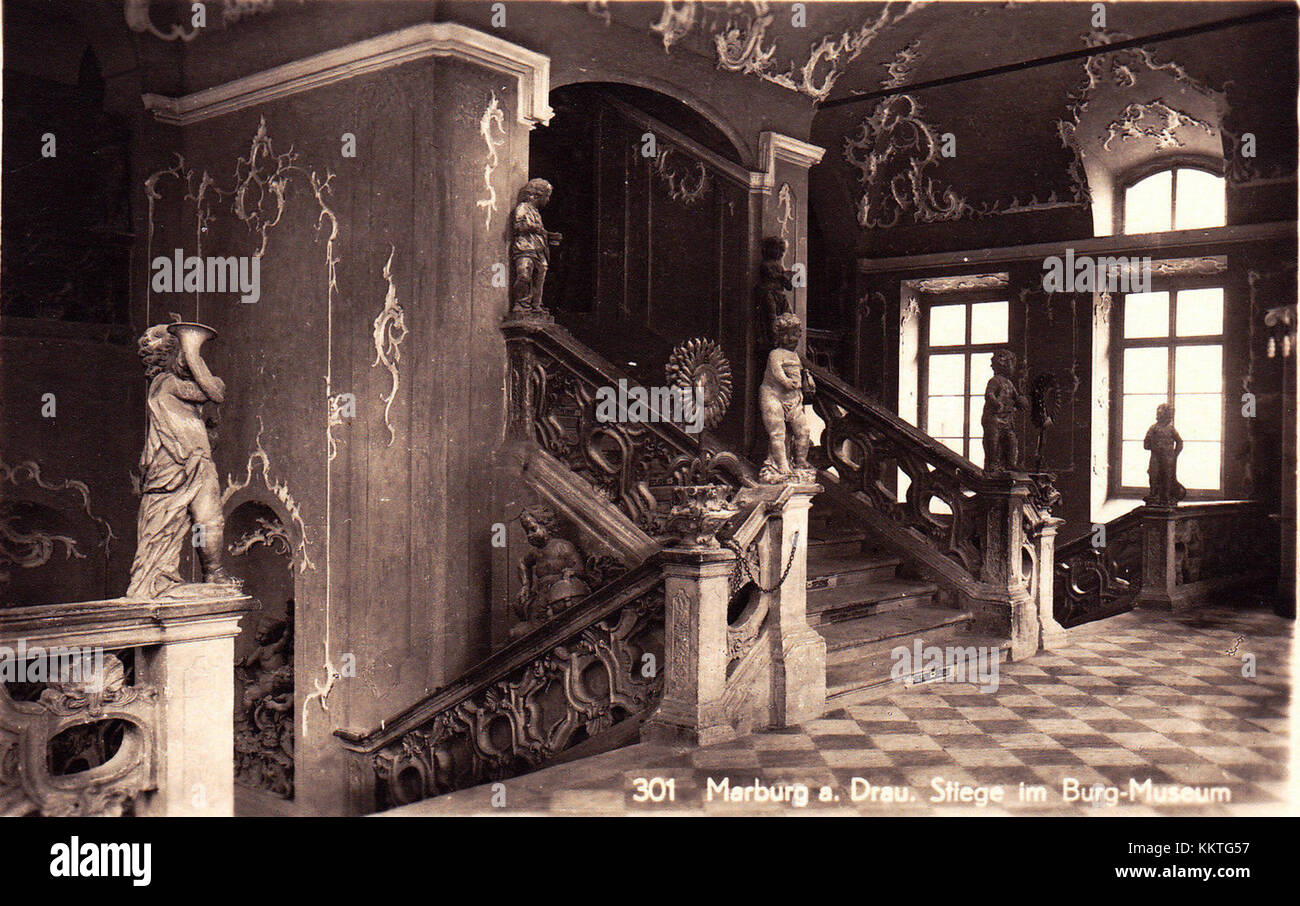 Postcard of Maribor Castle 1944 (3 Stock Photo - Alamy