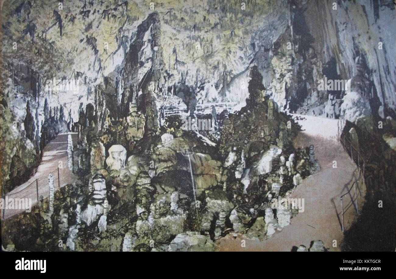 Postcard of Postojna Cave 1910 (5 Stock Photo - Alamy