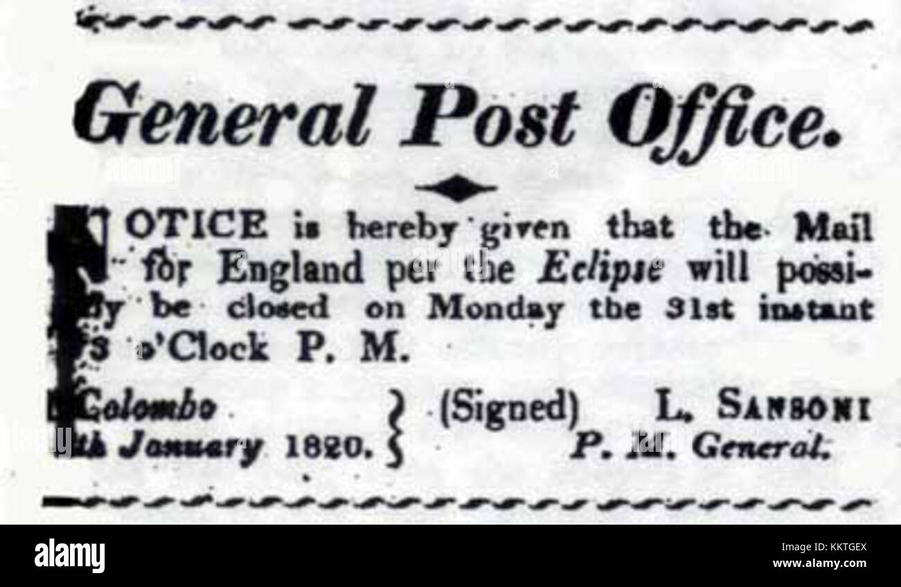 Lewis Sansoniâ€™s GPO Mail Advice from 1820 details the mail system in ...