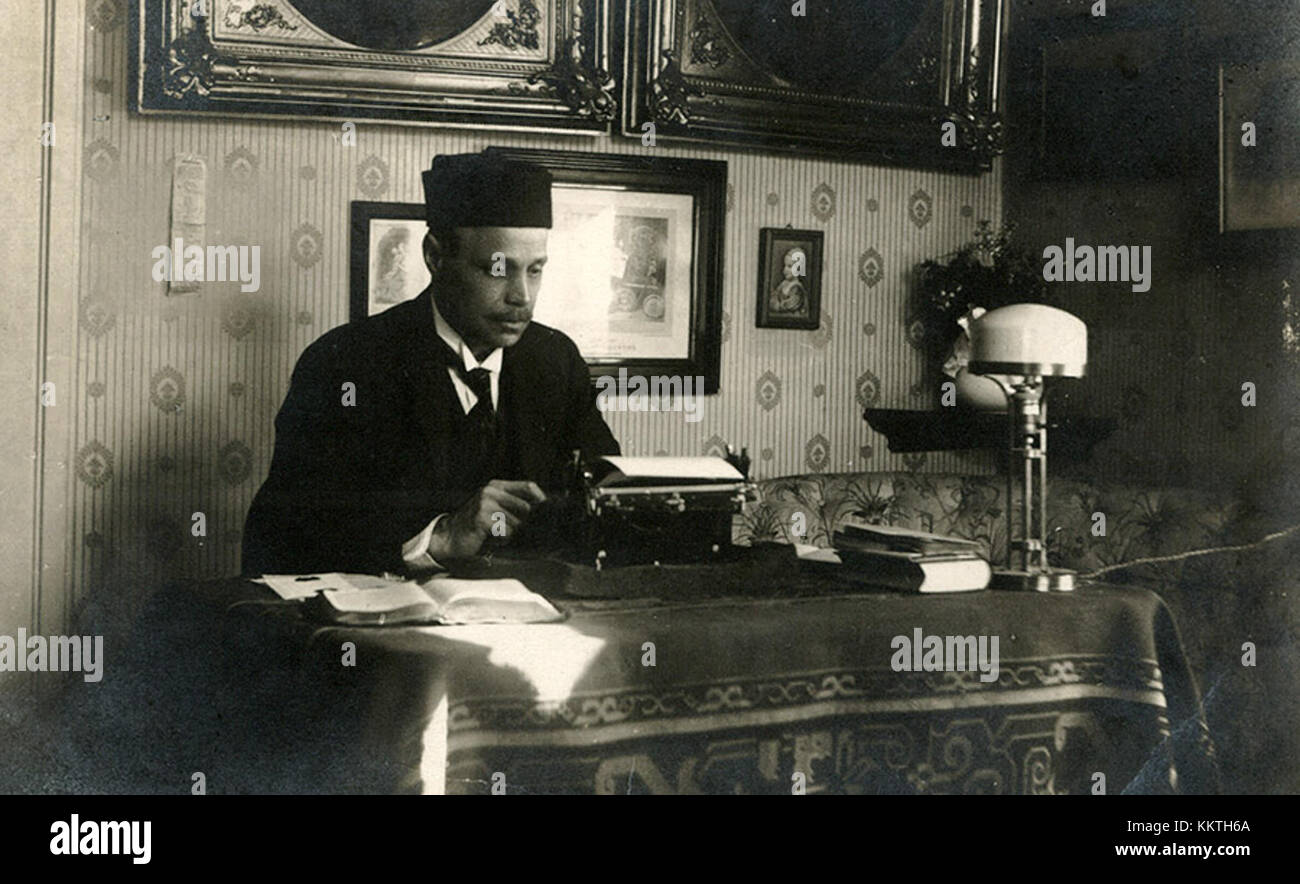 A photograph of Andrew Johnson Ek, taken around 1910, capturing his ...