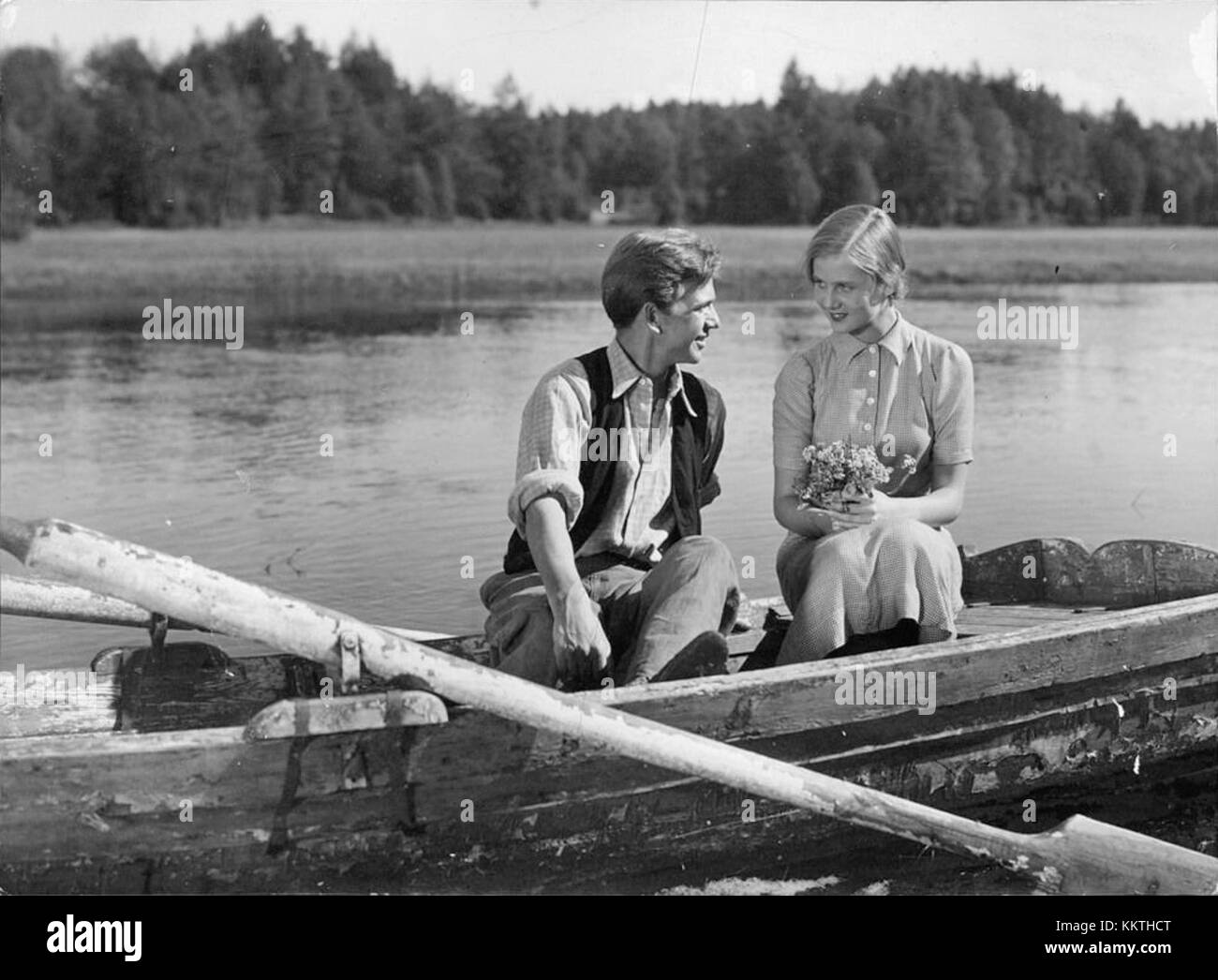A scene from the 1955 film *Ordet* (The Word), directed by Carl Theodor ...