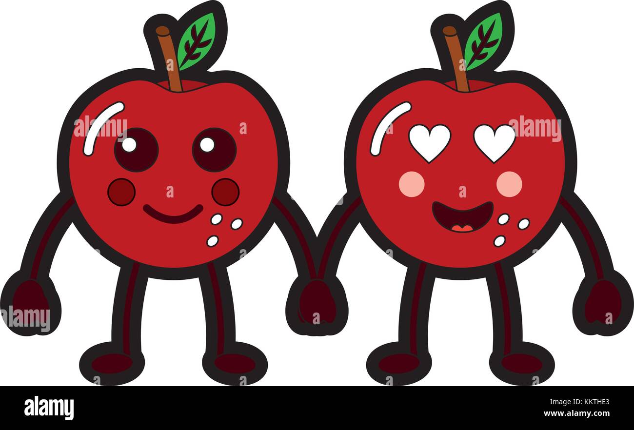 Illustration Of Two Apples High Resolution Stock Photography and Images ...