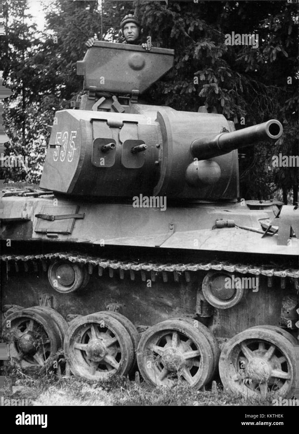 The new 22-ton tanks from the Armoured Forces, photographed for the ...