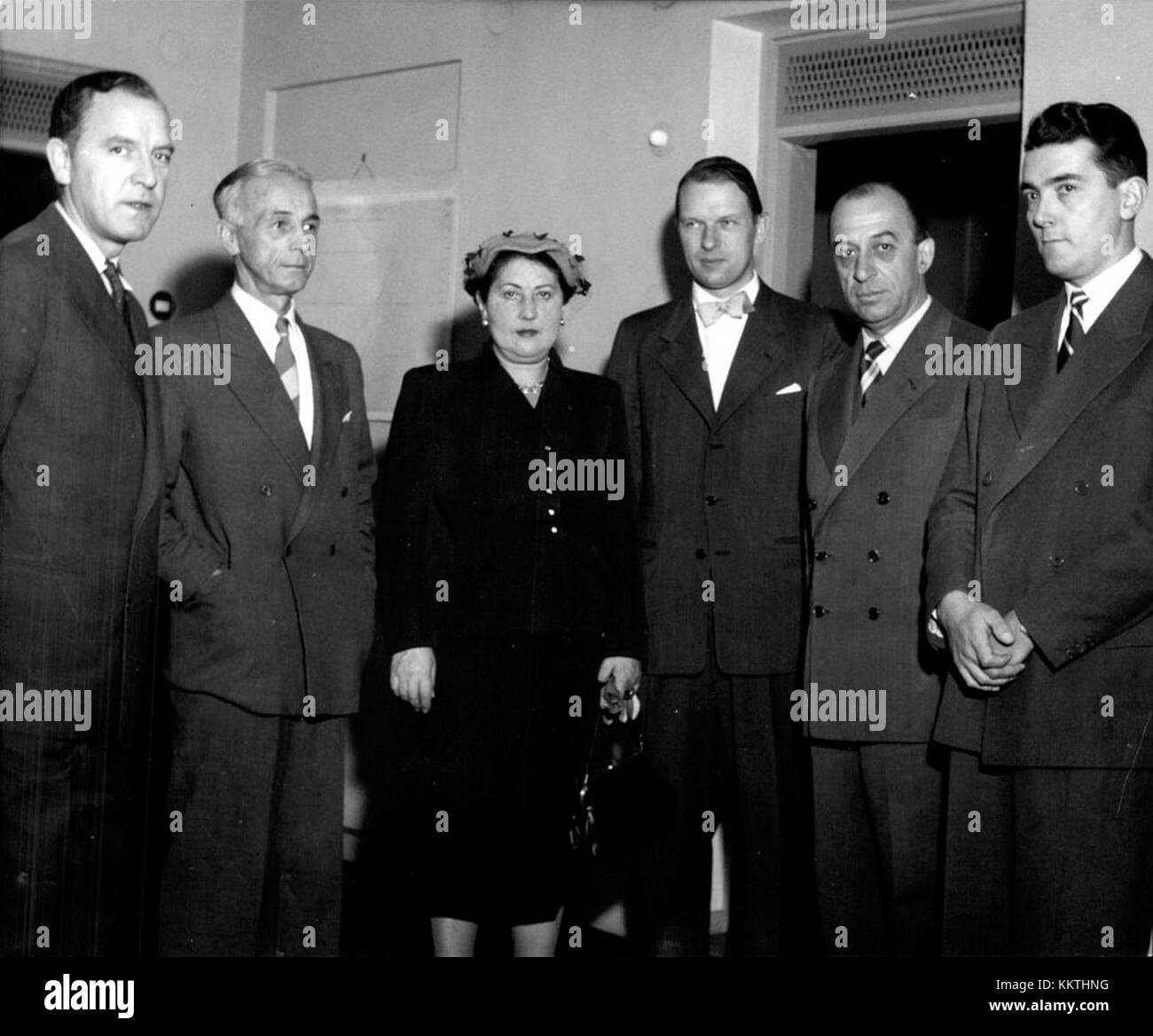 Industry professionals meeting Black and White Stock Photos & Images ...