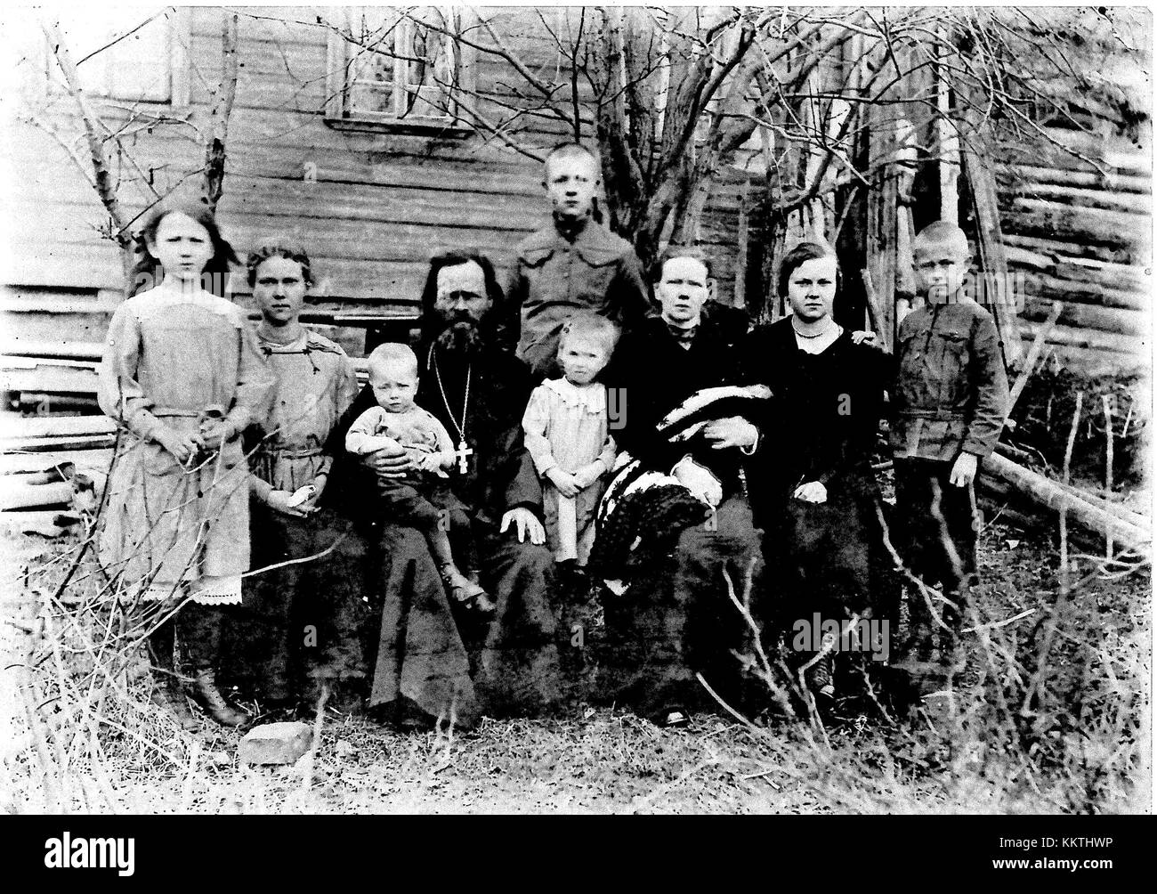 Sokolov Sergei Yakovlevich, family, 1916 Stock Photo - Alamy