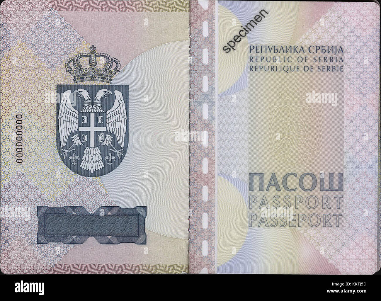 The Passport of Serbia 28 represents the travel document issued to ...