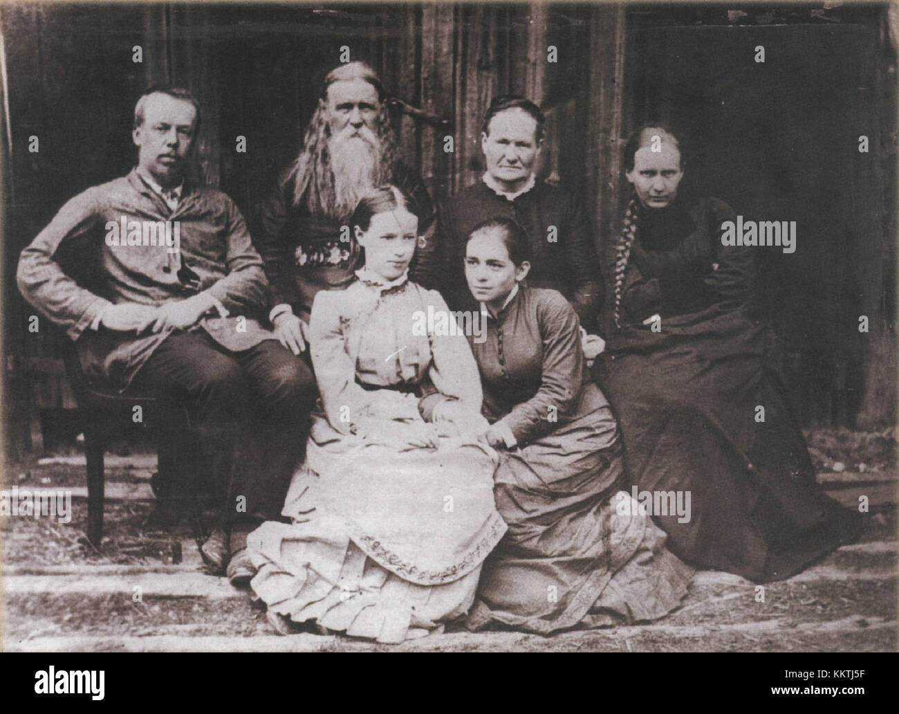 A photograph from the 1890s showing A.S. Popov, a Russian physicist ...