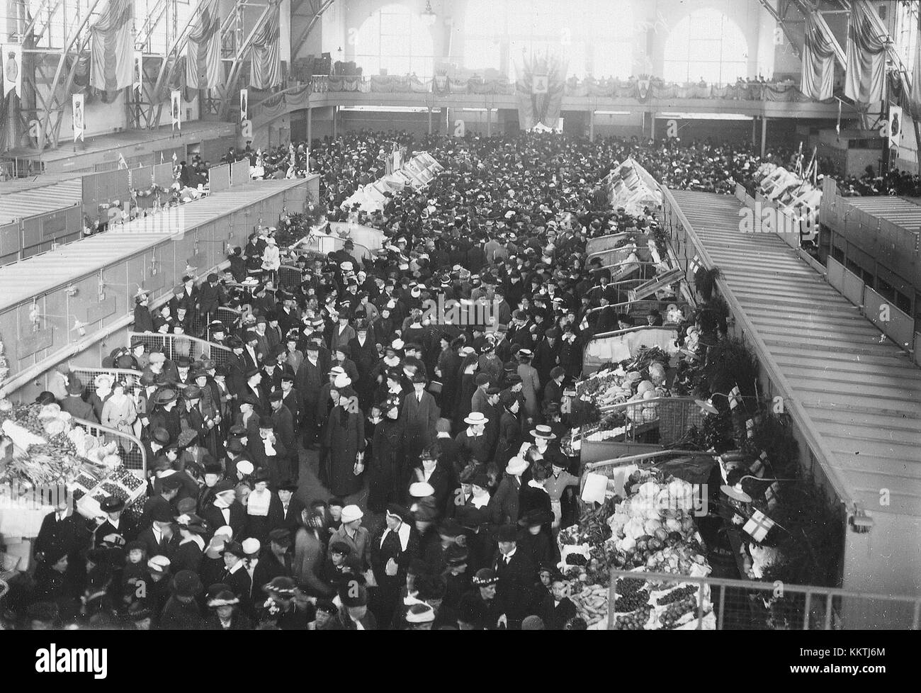 Historic market hall in Black and White Stock Photos & Images - Alamy