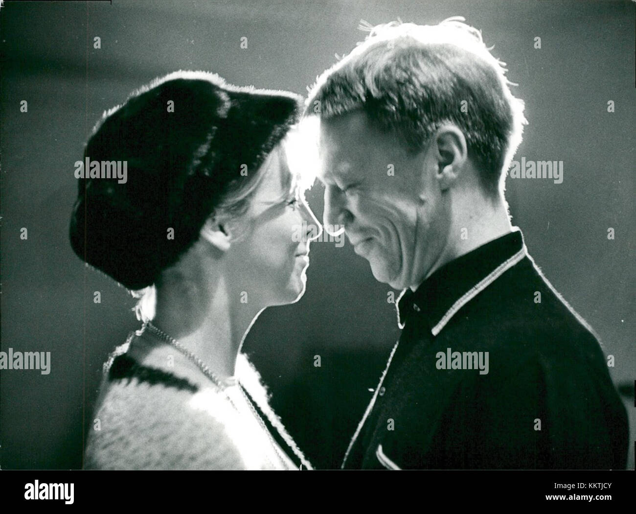 Barbro Larsson and Anders Ek star in the Swedish film *The Girl in Montreal*, showcasing a key ...