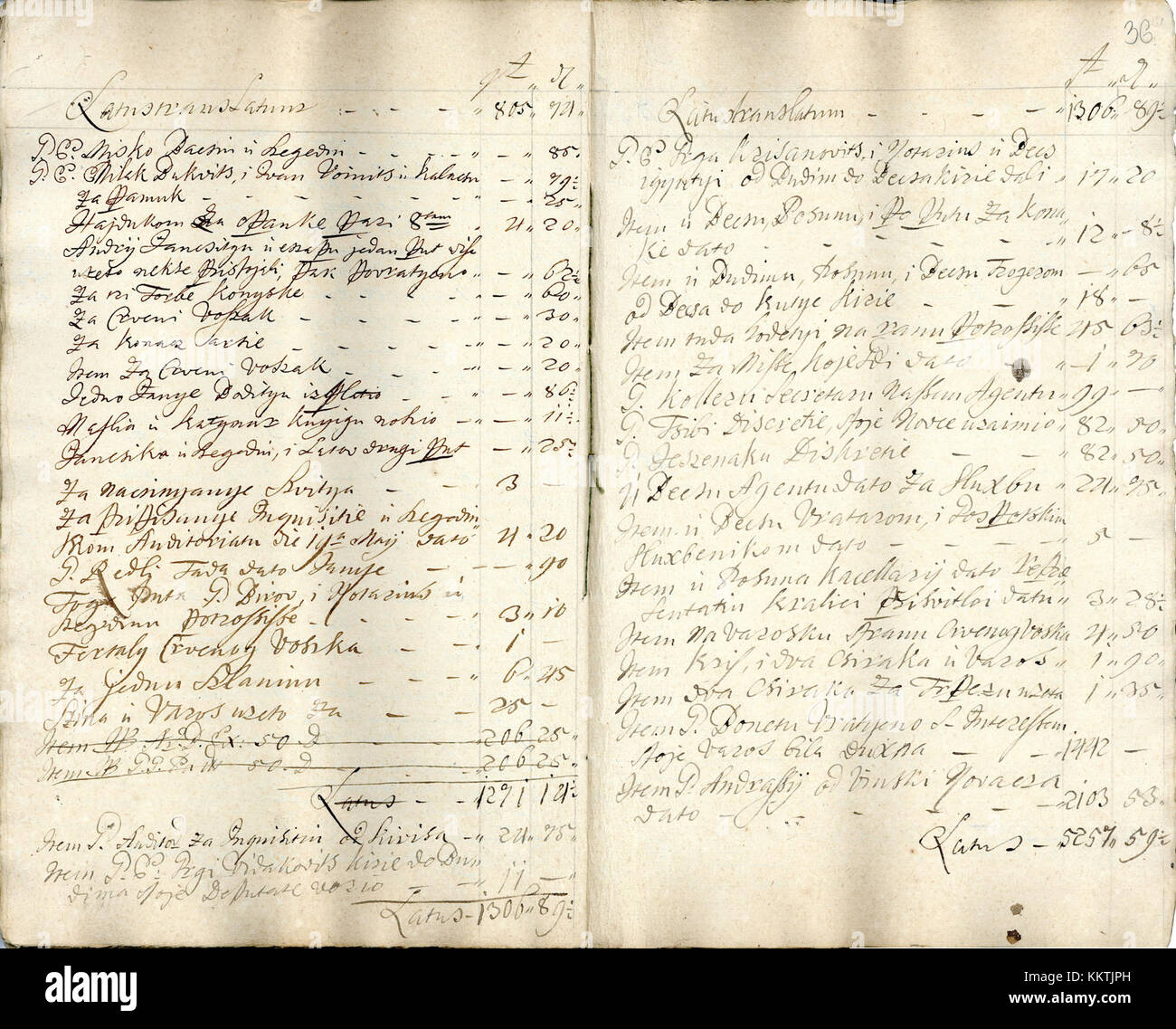 This historical document, dated 1743, is part of the IASu collection ...