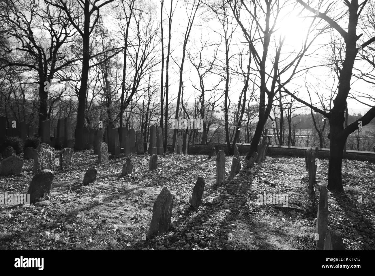 old jewish cemetery Stock Photo - Alamy