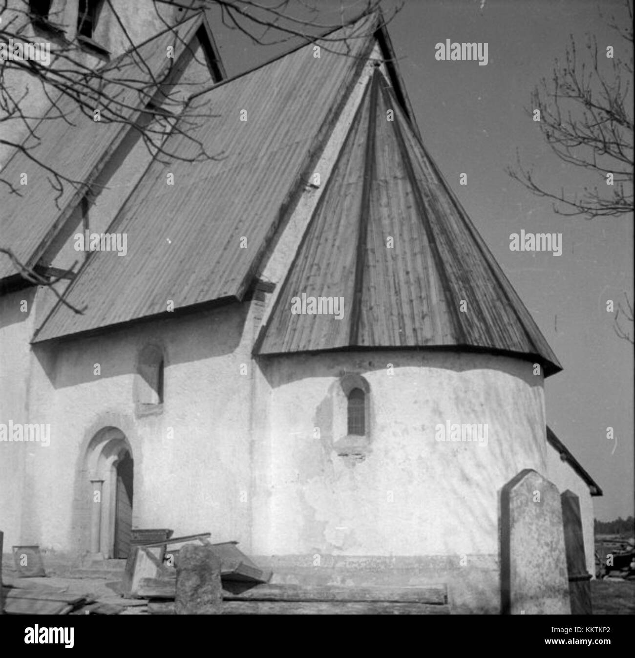 Anga Church, located on the Swedish island of Gotland, is a medieval ...