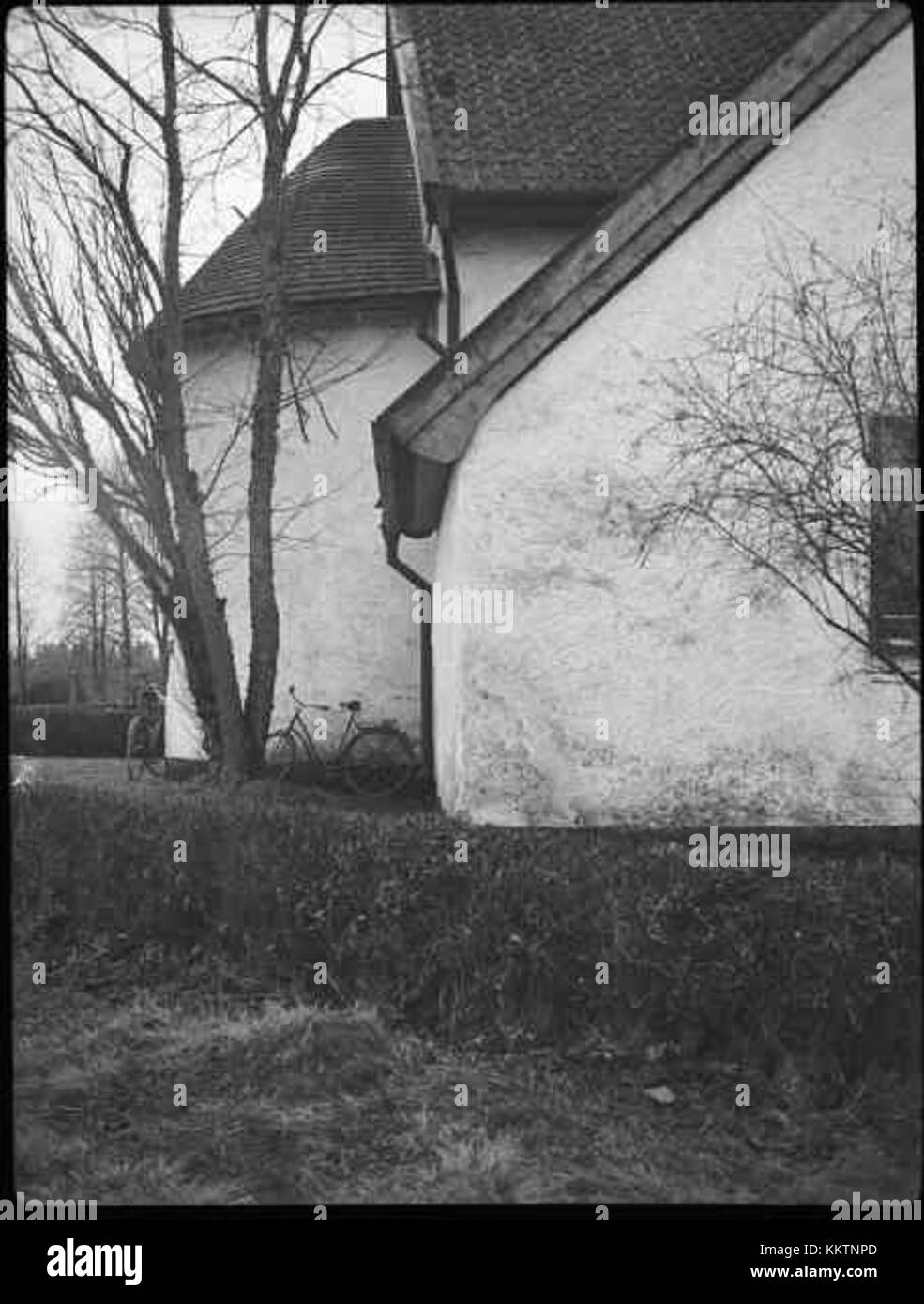 Bringetofta Kyrka is a historical church located in Sweden, captured in ...