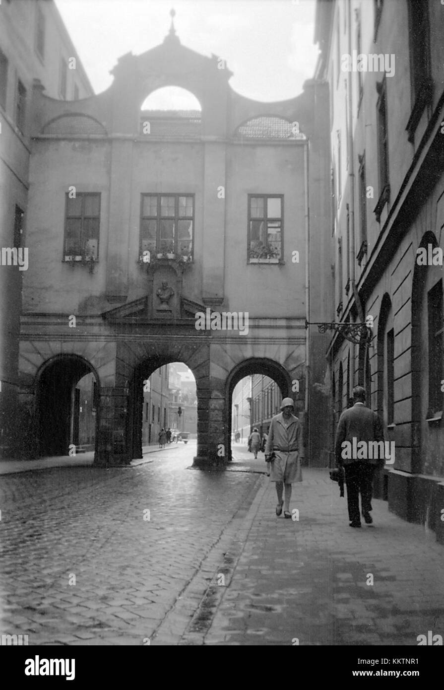 A street scene in Munich, Germany, showcasing urban architecture and ...
