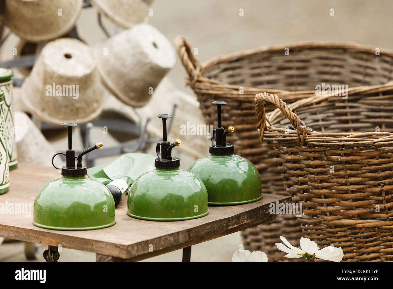 Vintage decorations, antique design objects concept. Old fashioned ...