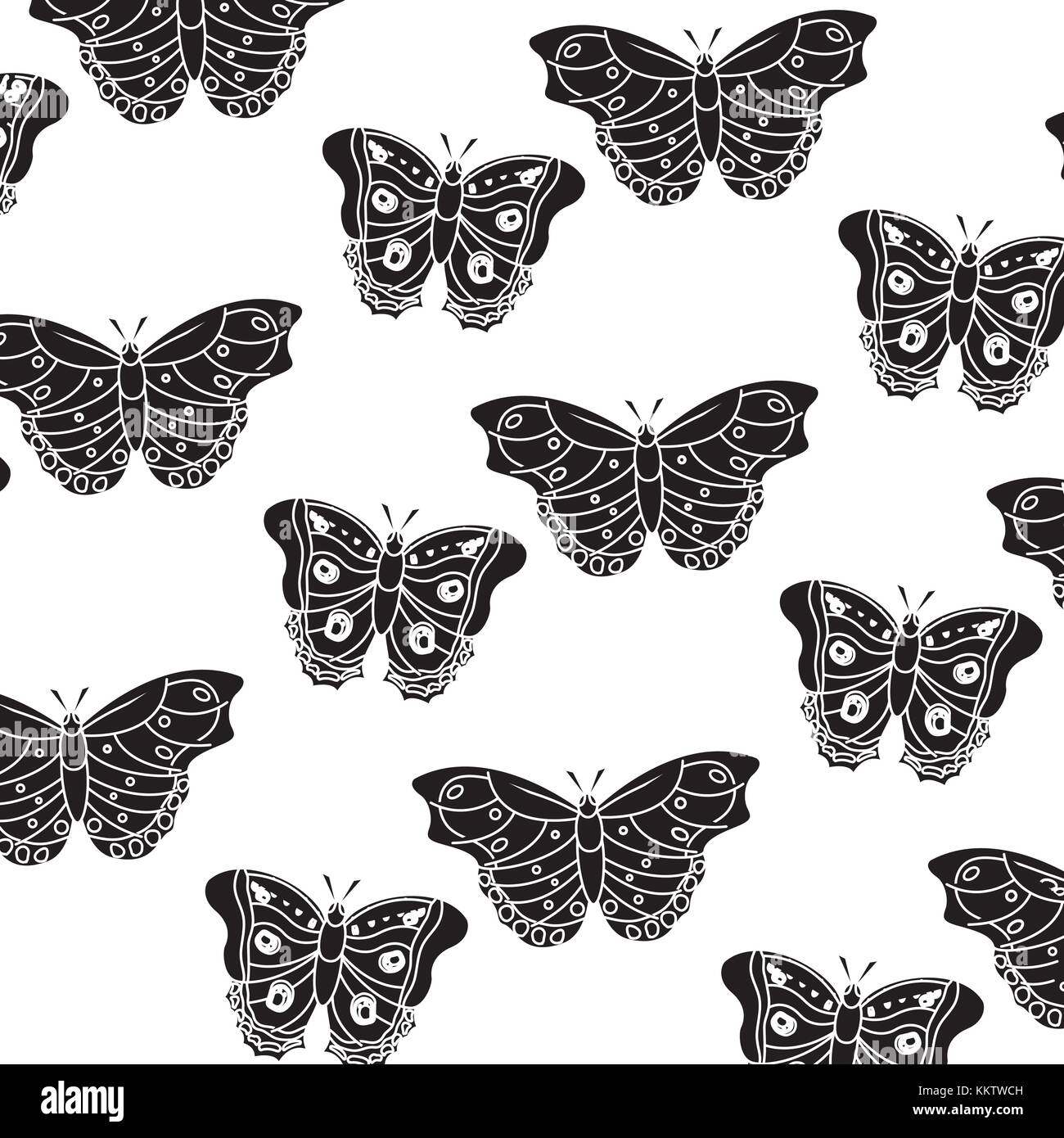 butterflies insect bug pattern image Stock Vector Image & Art - Alamy