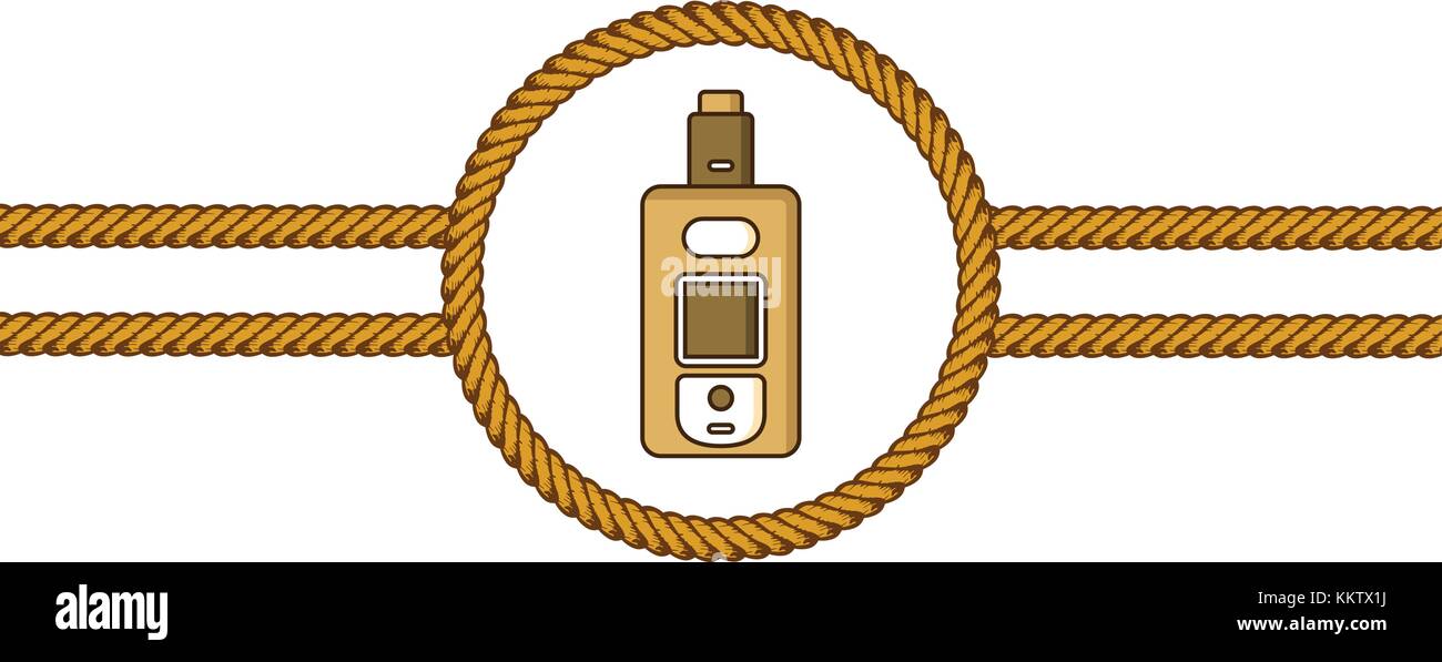 vaporizer electric cigarette lasso rope vector art Stock Vector Image ...