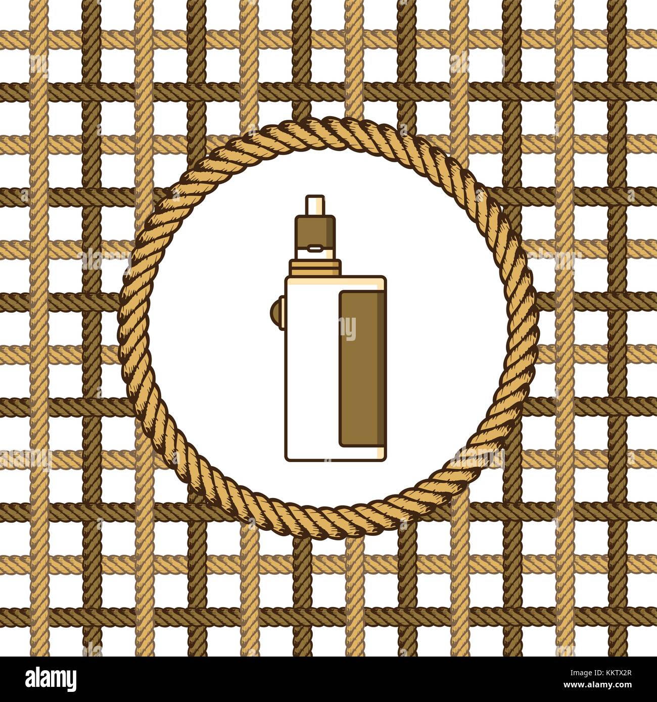 vaporizer electric cigarette lasso rope vector art Stock Vector Image ...