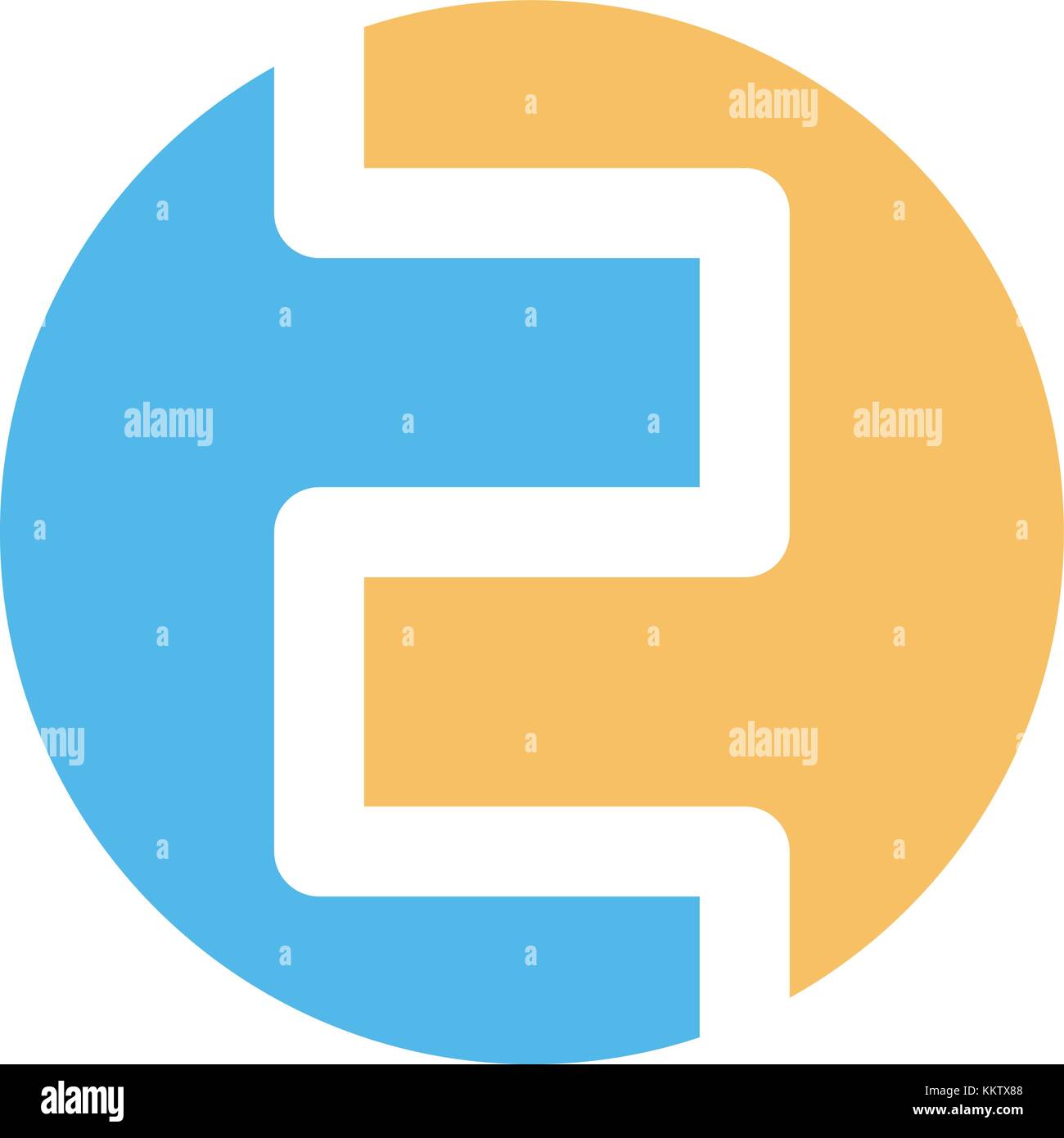 round circle shape style icon logo vector art Stock Vector Image & Art ...