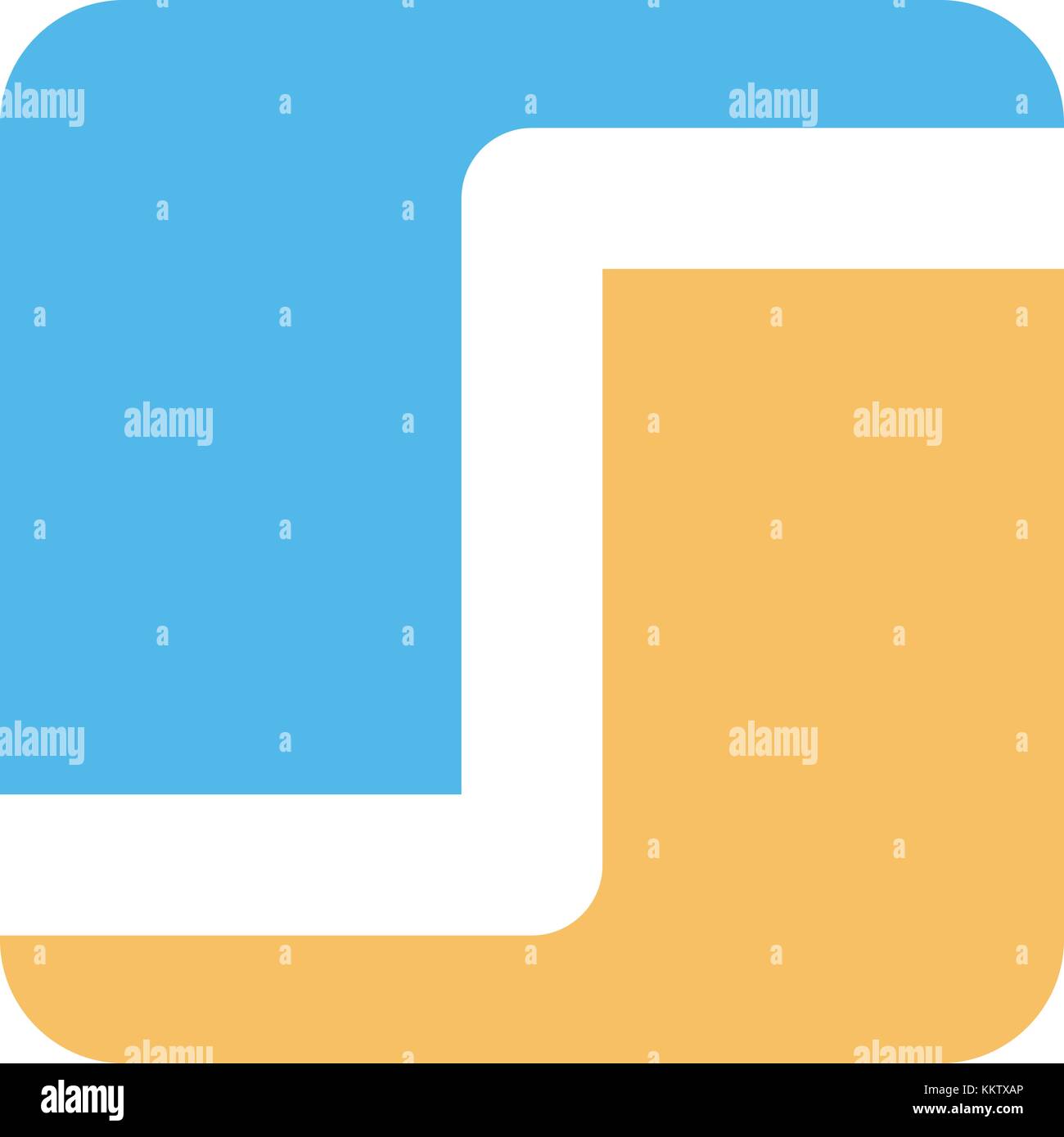 square box shape style modern icon logo vector art Stock Vector Image ...