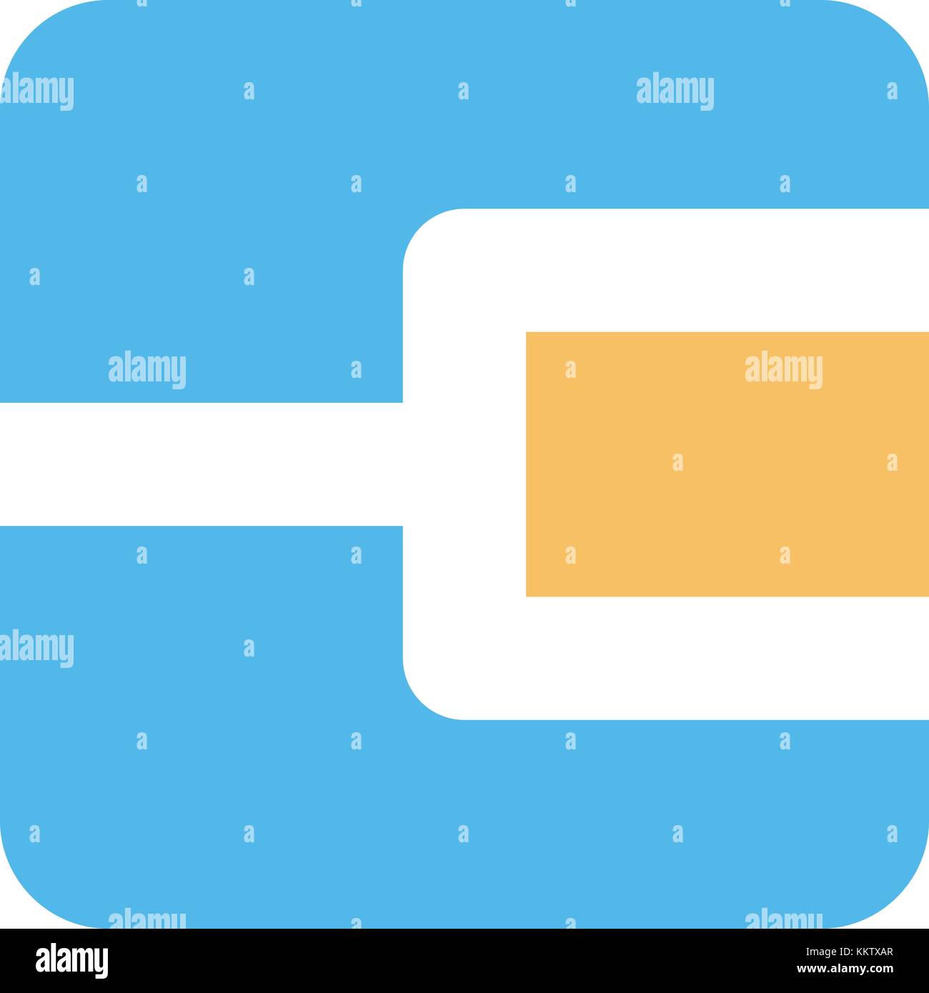 square box shape style modern icon logo vector art Stock Vector Image ...