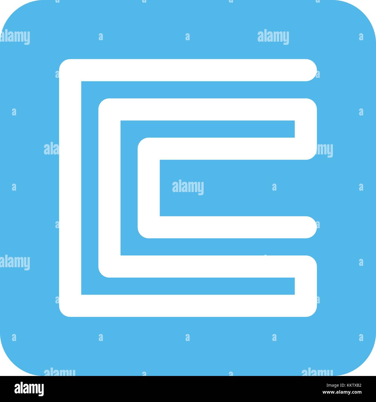 square box shape style modern icon logo vector art Stock Vector Image ...