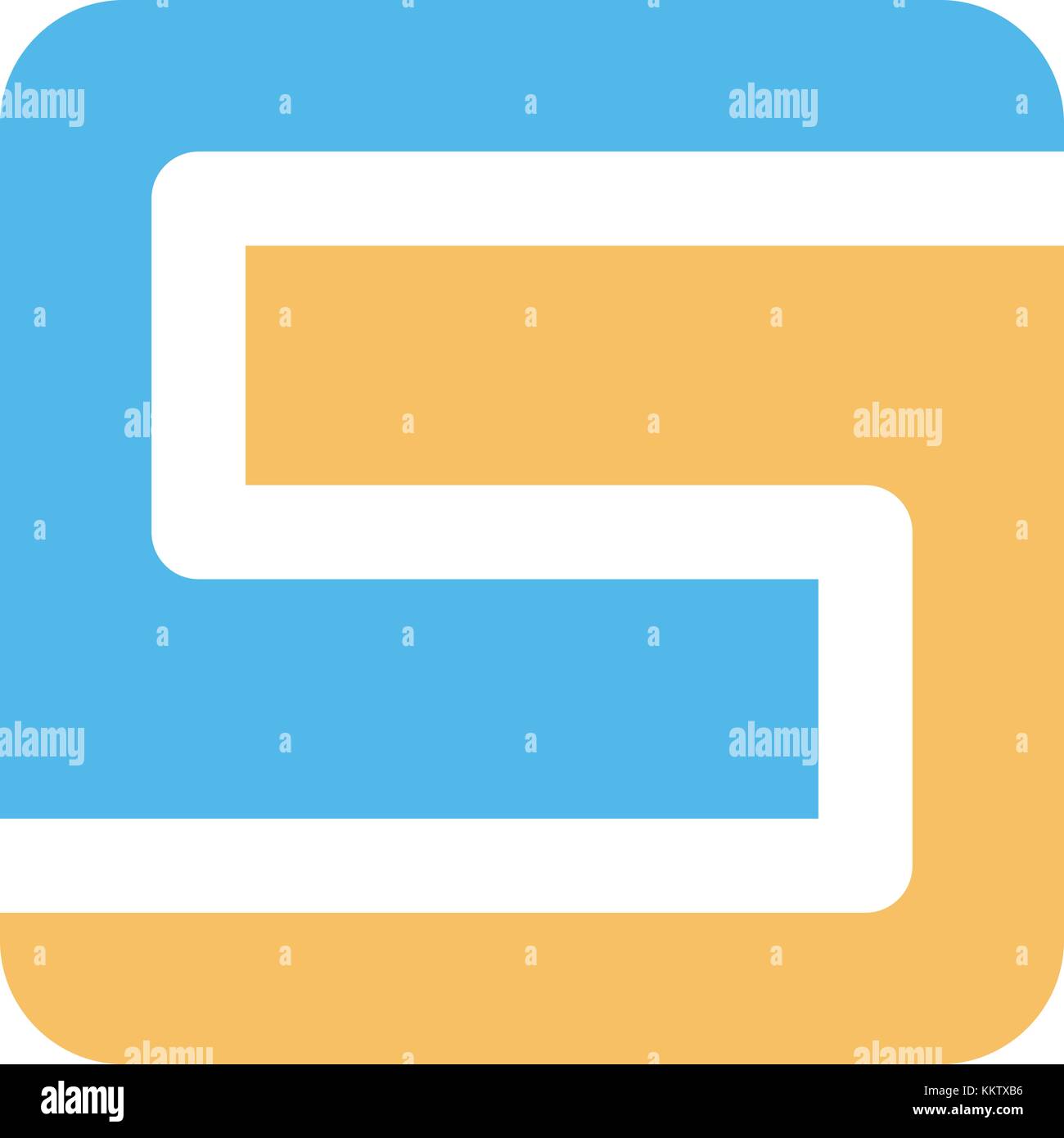 square box shape style modern icon logo vector art Stock Vector Image ...