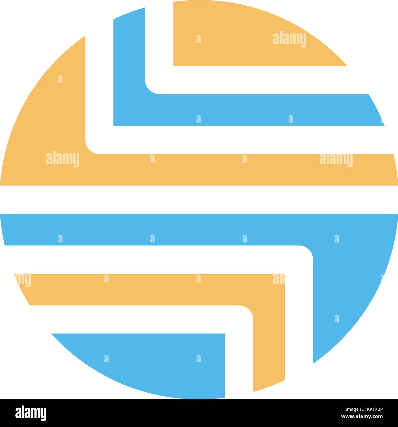 round circle shape style icon logo vector art Stock Vector Image & Art ...