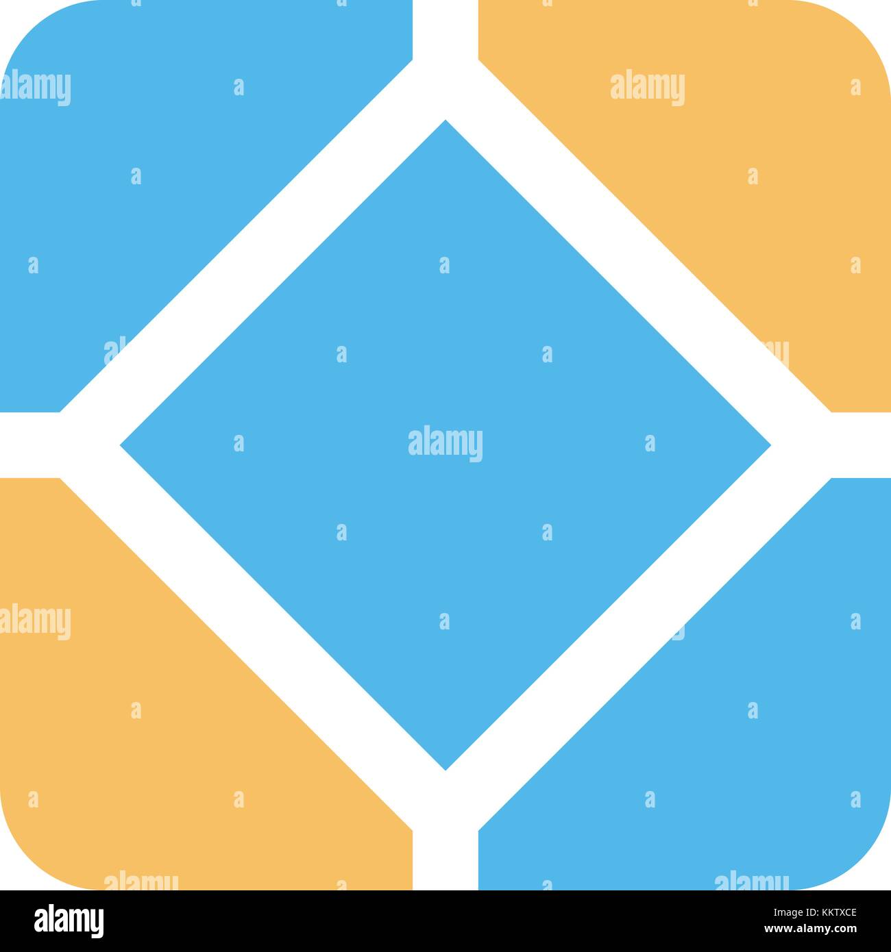 square box shape style modern icon logo vector art Stock Vector Image ...