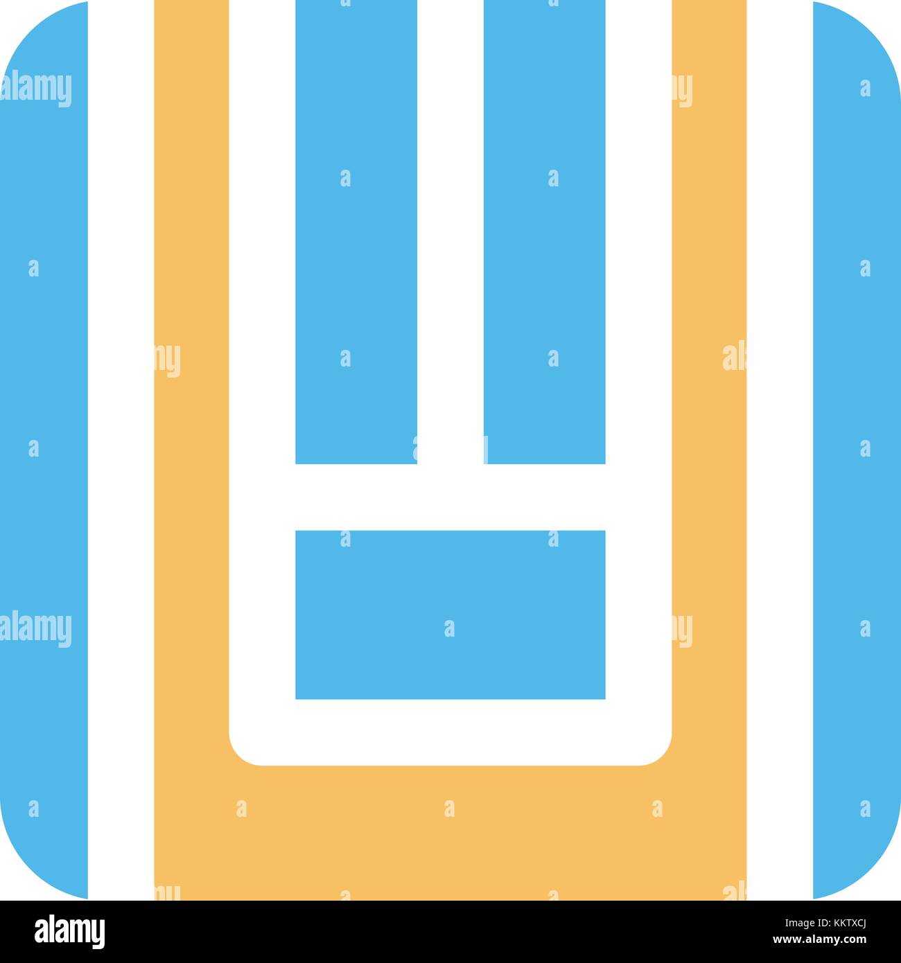 square box shape style modern icon logo vector art Stock Vector Image ...