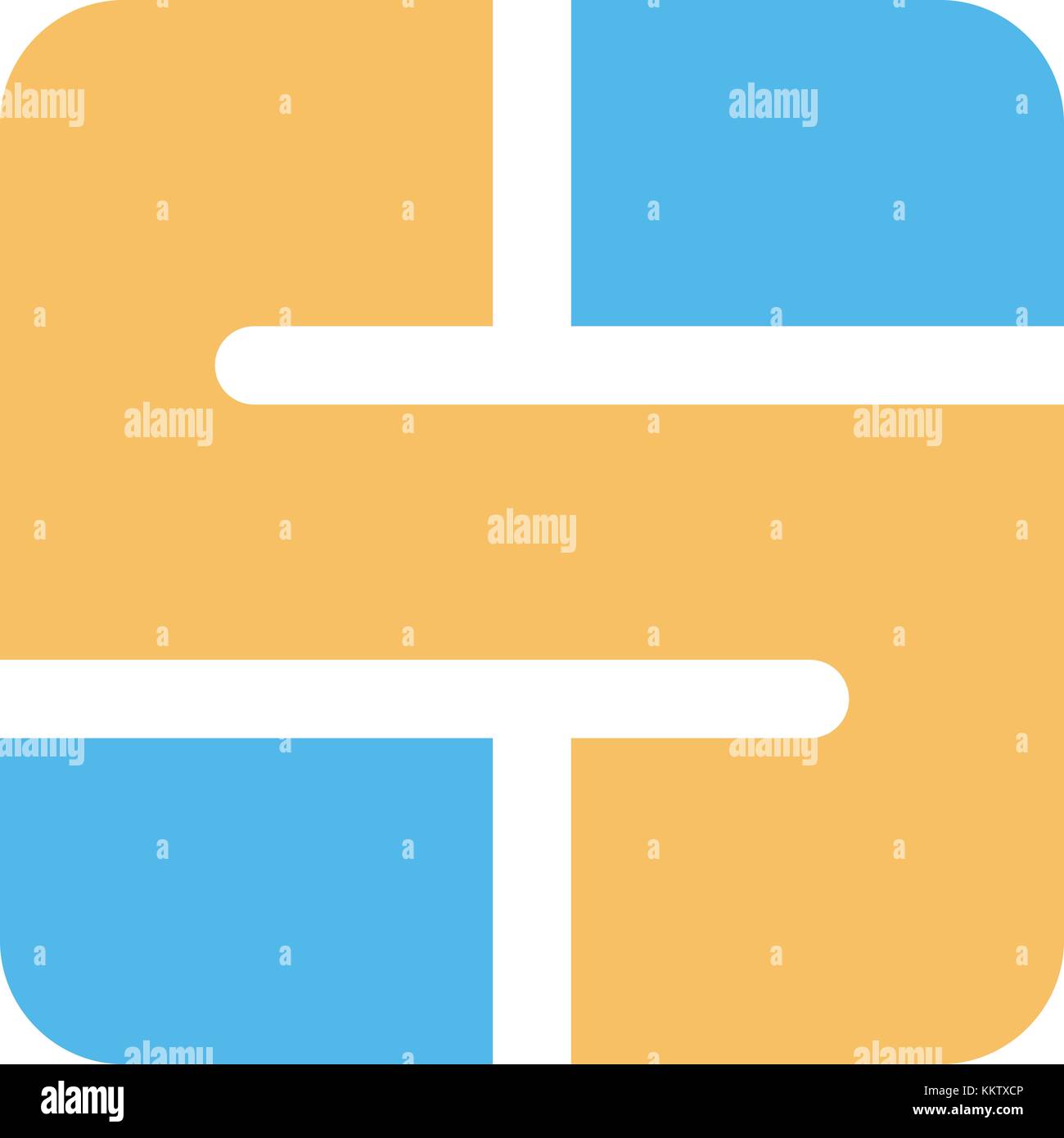 square box shape style modern icon logo vector art Stock Vector Image ...