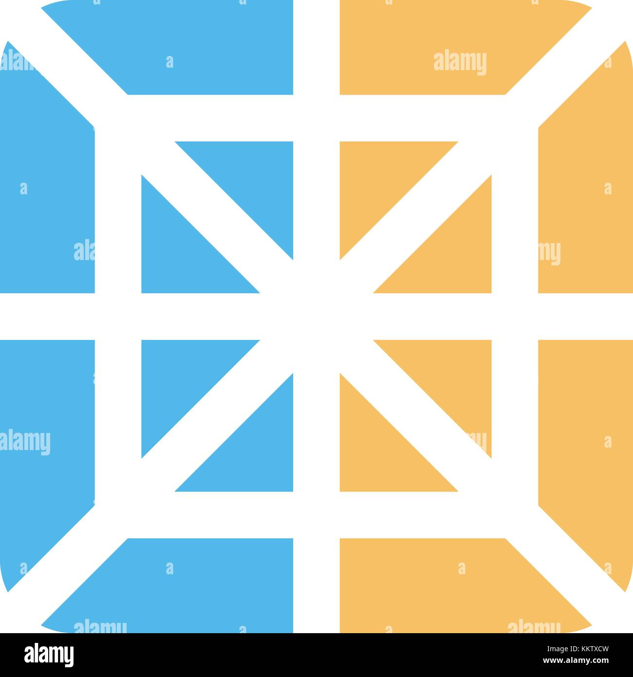 square box shape style modern icon logo vector art Stock Vector Image ...