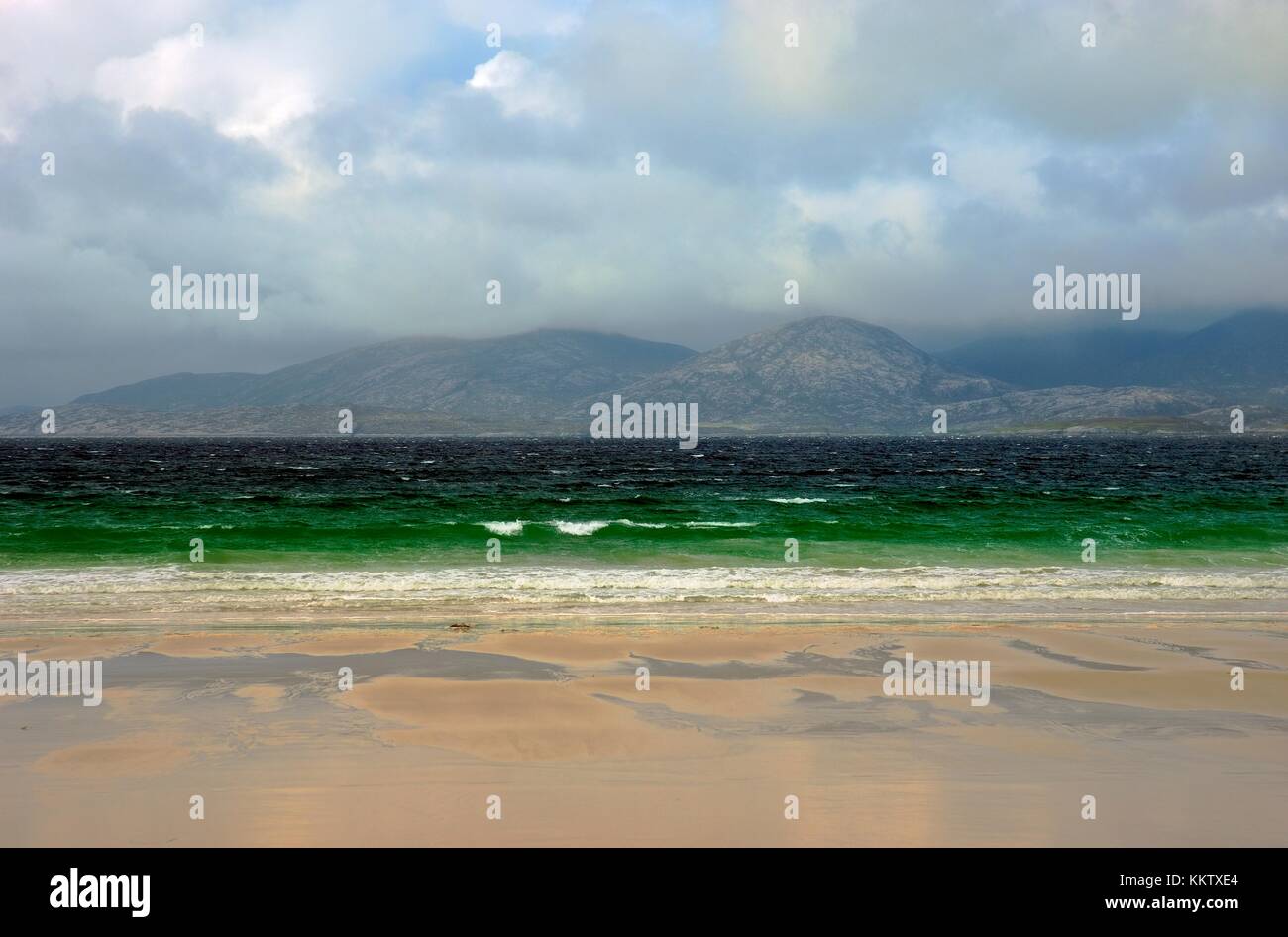 Island of Taransay in the Outer Hebrides seen across the Sound of ...