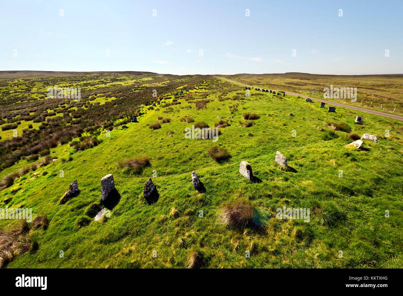 Achavanich Stone Setting 4000 year prehistoric U shaped stone ...