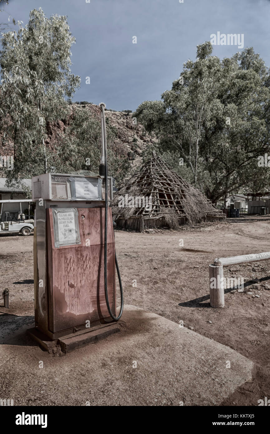 in australia the old gasoline pump station service concept Stock Photo ...