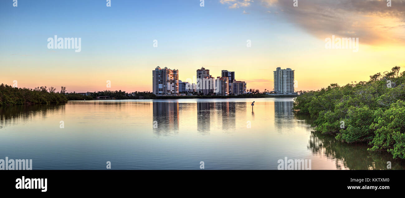 Clam Pass river that travels through the marsh estuary that leads down ...