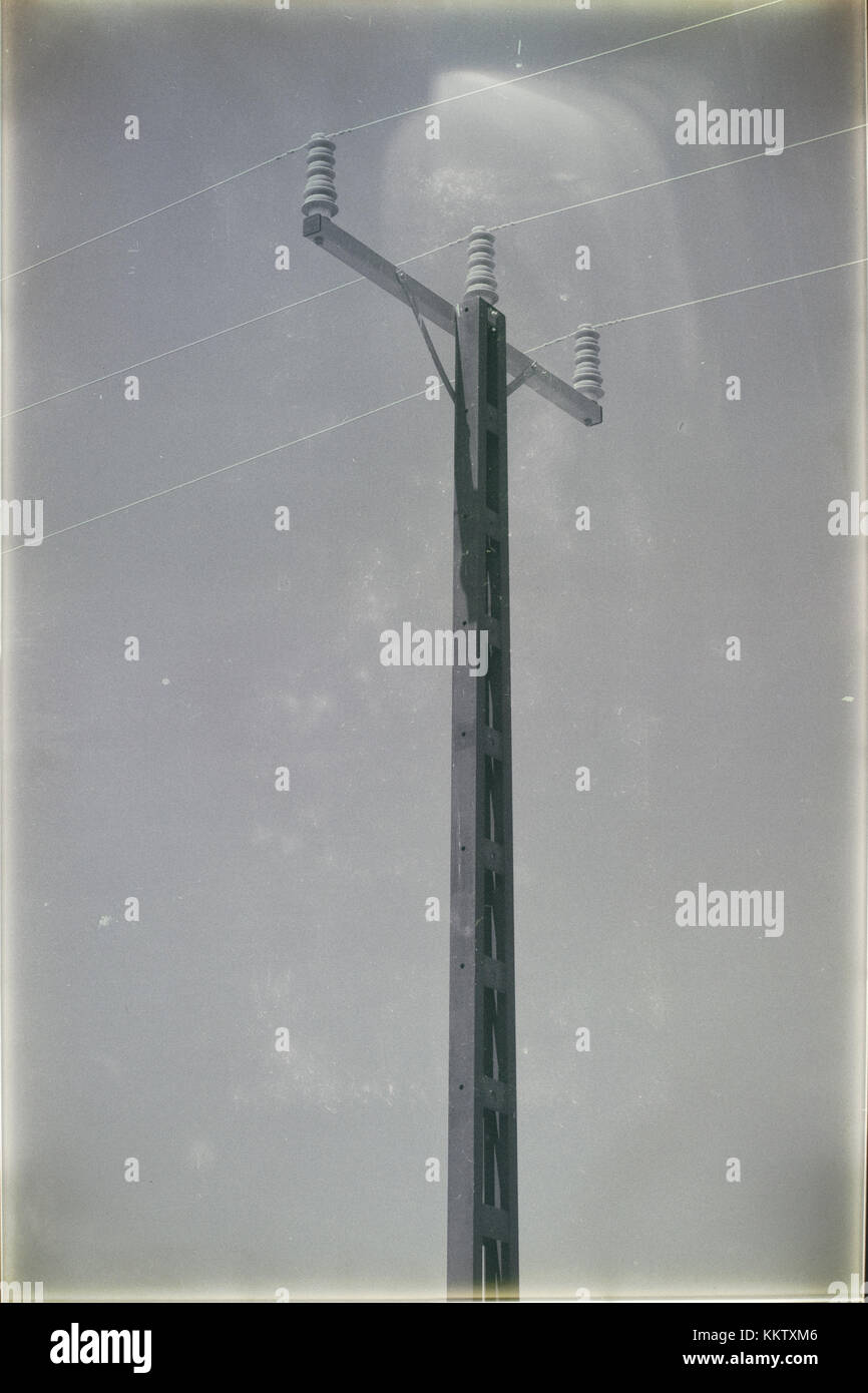 in australia the concept of power line with electrical pole in the ...