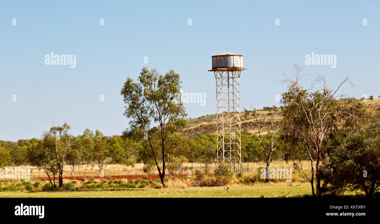 in australia the concept of remote in the outback with asphalt line and ...