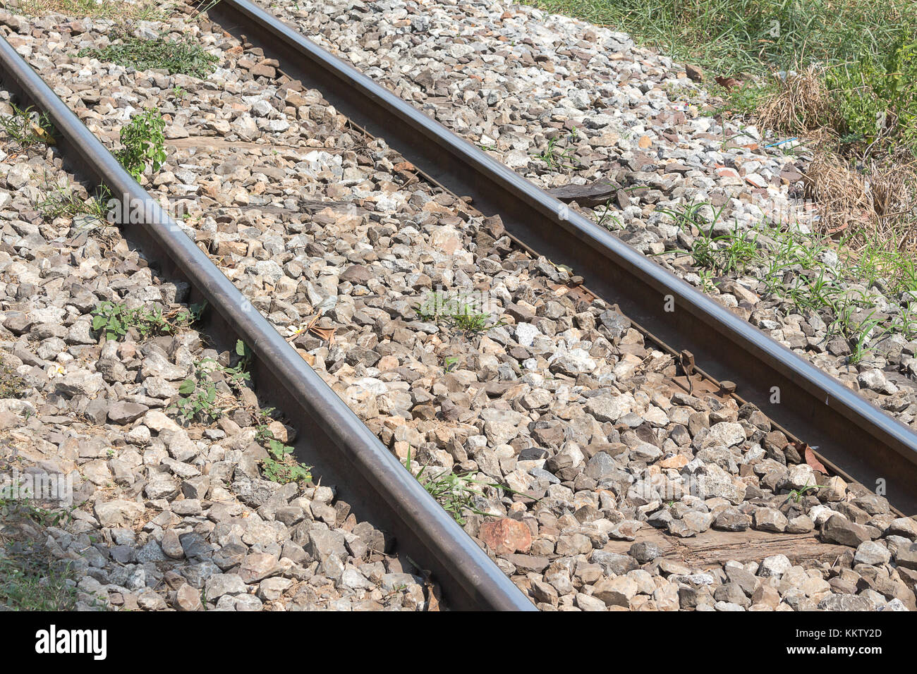Railroad station, railway tracks ,It is classical railway Stock Photo ...