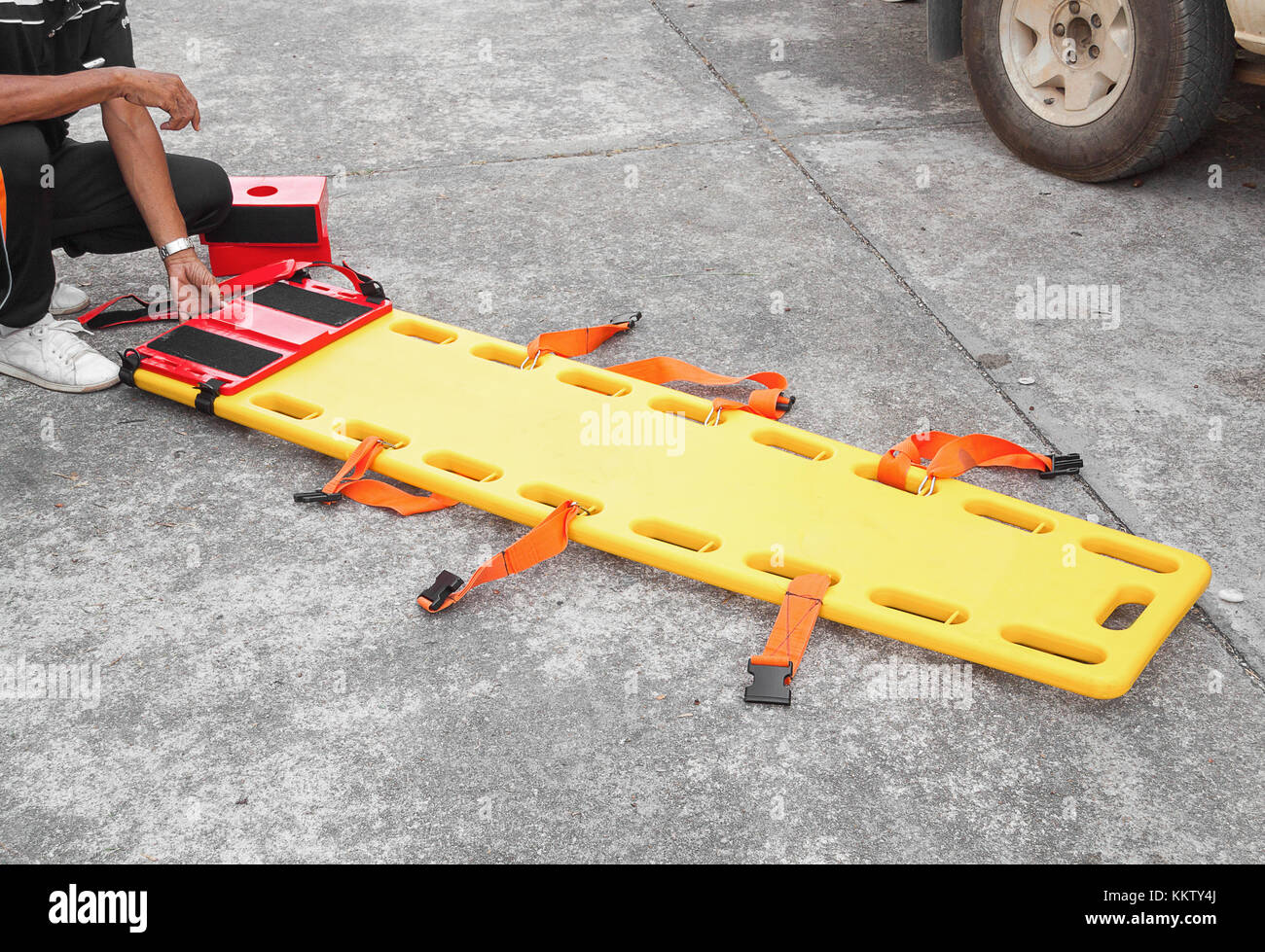 physician yellow stretcher readiness medical equipment. assist a ...