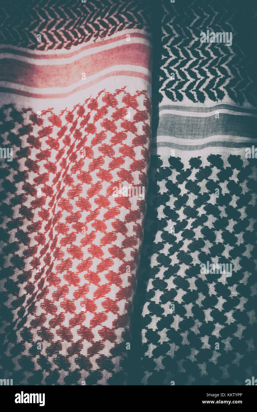 the texture of the cotton traditional symbolic arabian scarf like ...