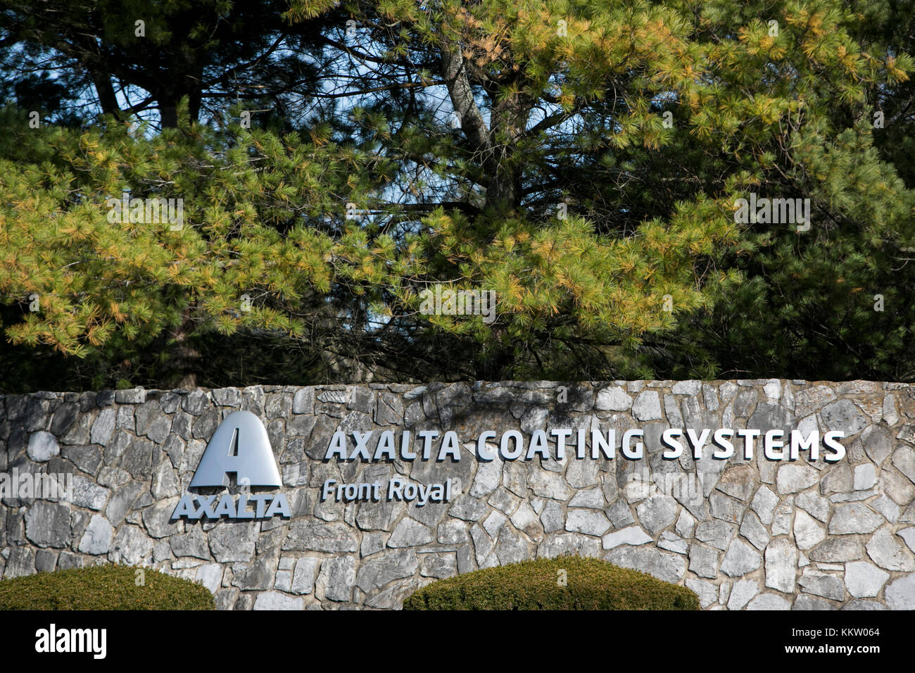 A logo sign outside of a facility occupied by Axalta Coating Systems in ...