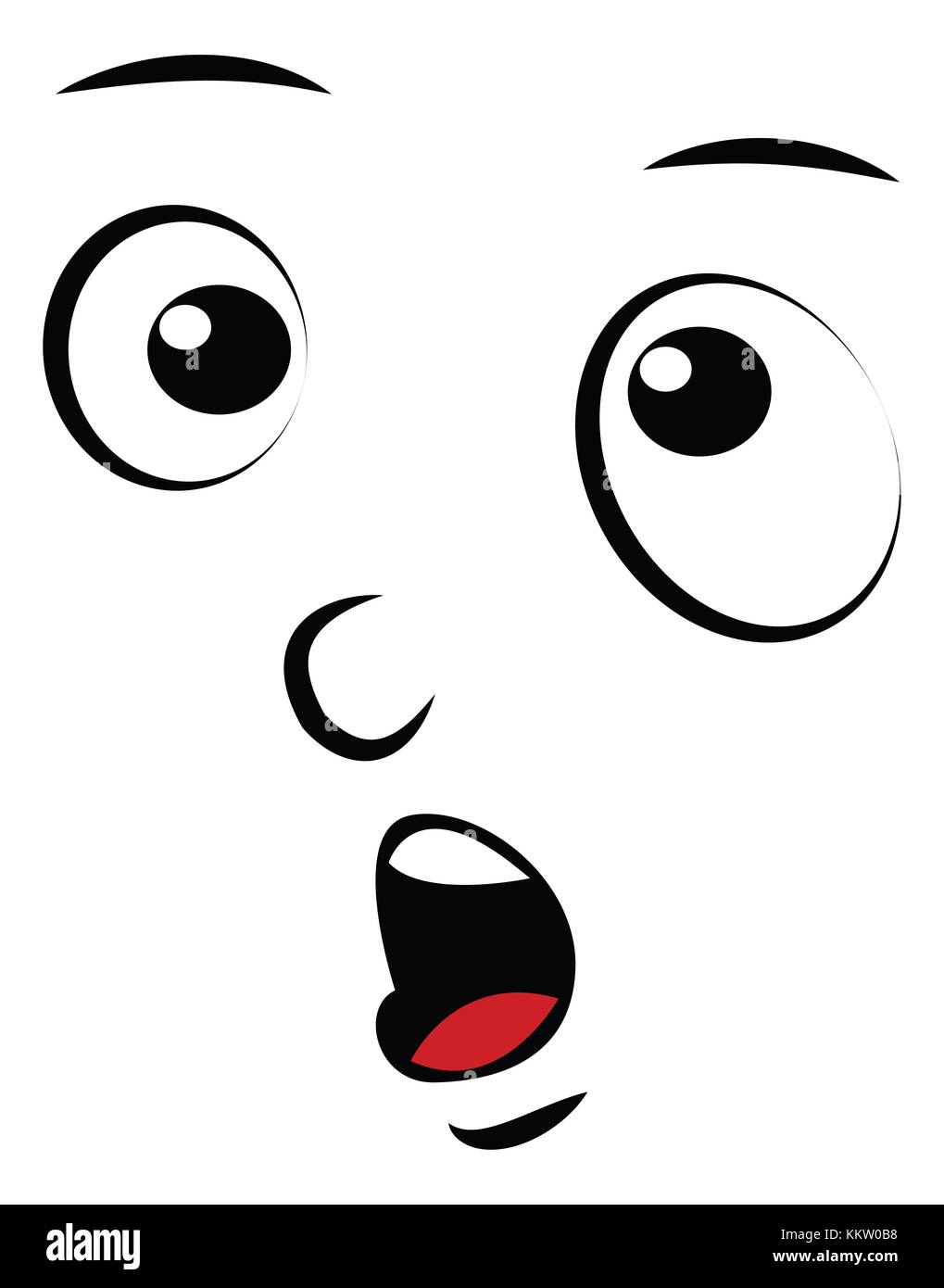 illustration of faces on a white background Stock Photo - Alamy