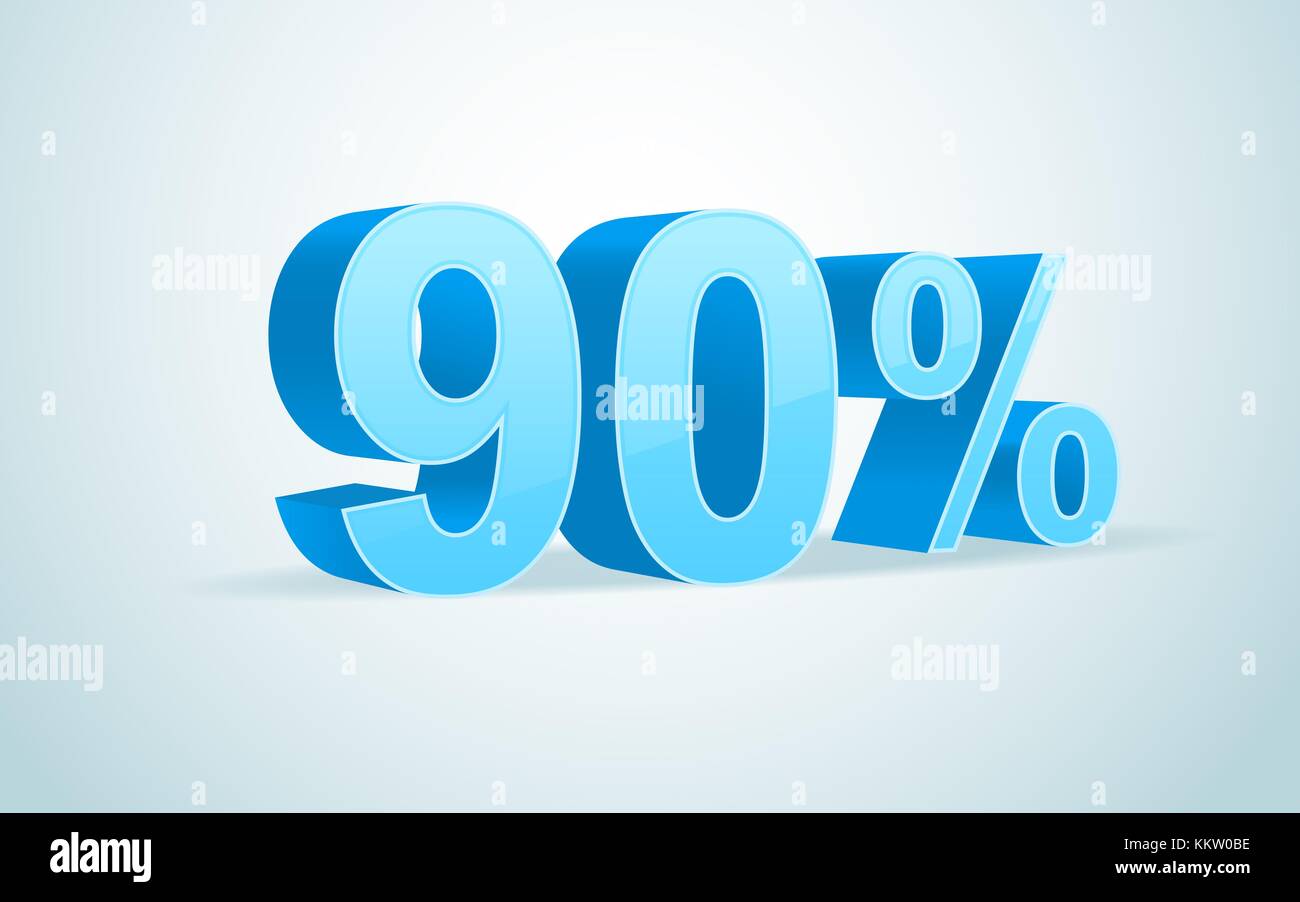 image of 90 percent sign Stock Photo - Alamy